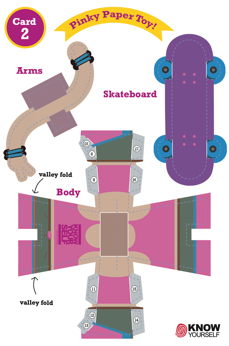 DIY Paper Dolls - Create Dr. Bonyfide and Pinky - Know Yourself