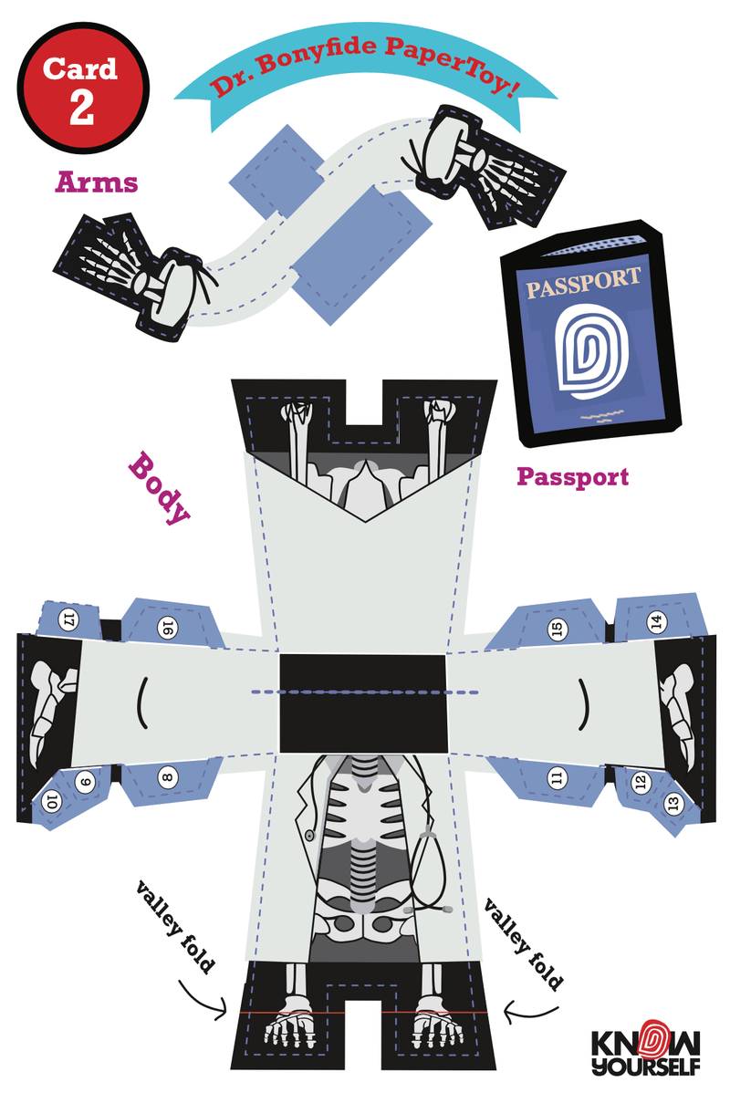 DIY Paper Dolls - Create Dr. Bonyfide and Pinky - Know Yourself